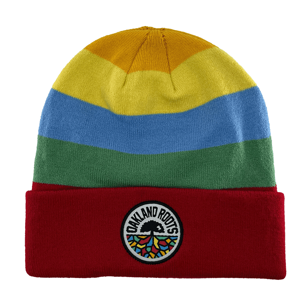 Oakland Roots SC Mosaic Stripe Beanie